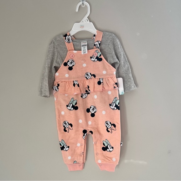 Disney | Matching Sets | Disney Baby Girls Pink Ruffle Minnie And ...
